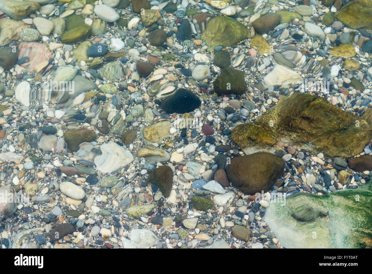 Stones under water Stock Photo - Alamy