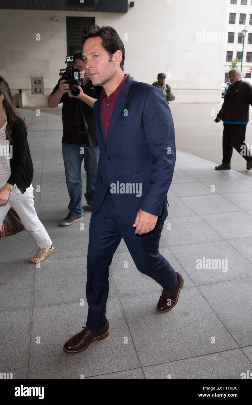 Celebrities at BBC Radio 1 Featuring: Paul Rudd Where: London, United ...
