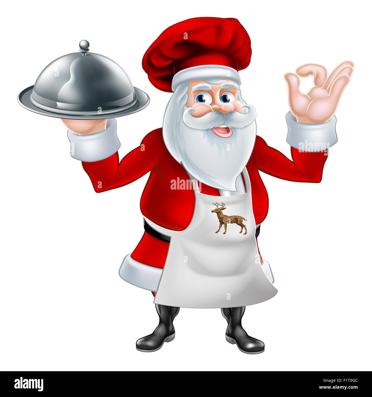 Santa holding turkey Cut Out Stock Images & Pictures - Alamy