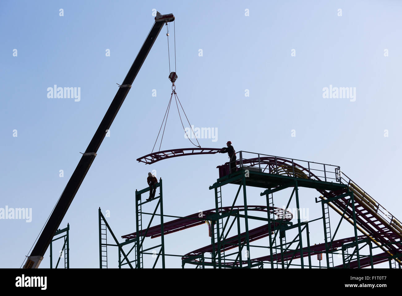 Construction crane roller coaster hi-res stock photography and images ...