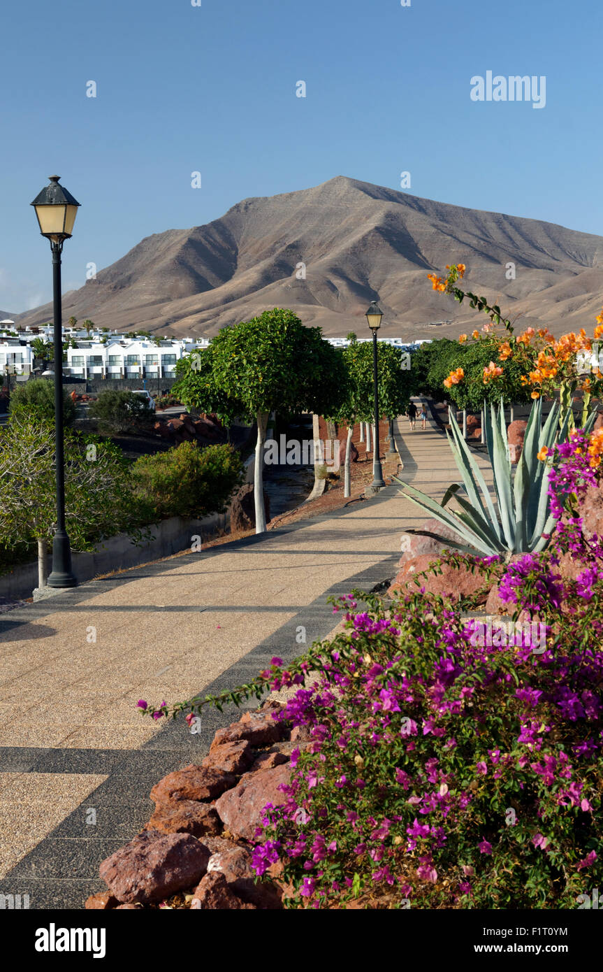 Hacha Grande and the mountains of Femes from Los Coloradas, Playa ...