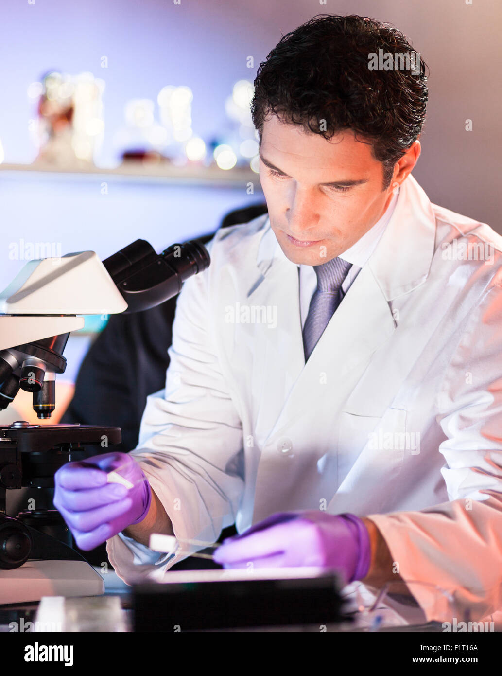 Life scientist researching in the laboratory Stock Photo - Alamy