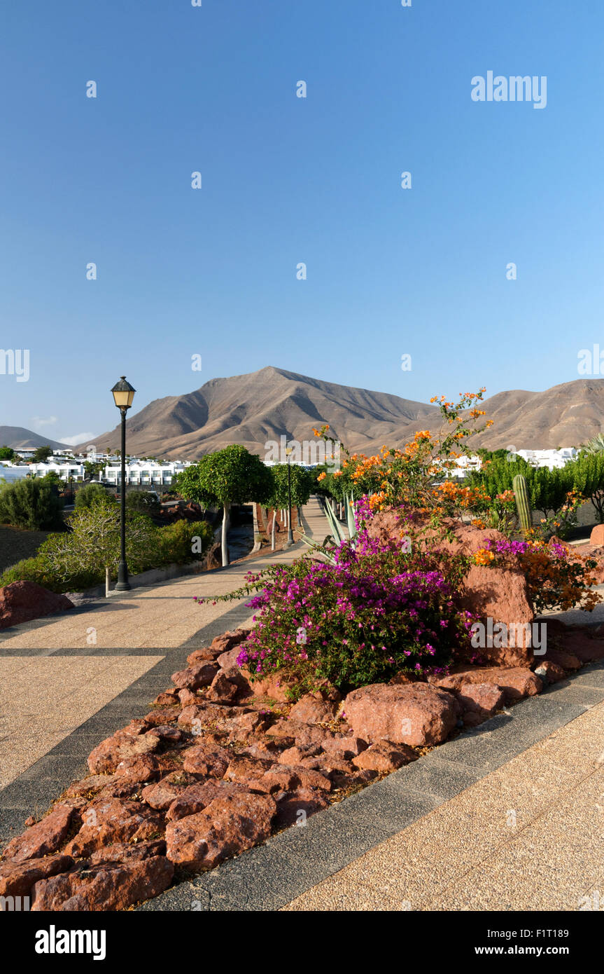 Hacha Grande and the mountains of Femes from Los Coloradas, Playa ...