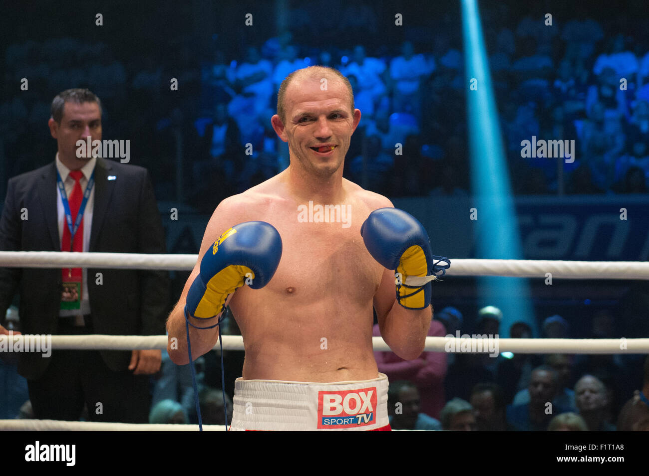 Dresden, Germany. 05th Sep, 2015. Boxing pro Juergen Braehmer of ...