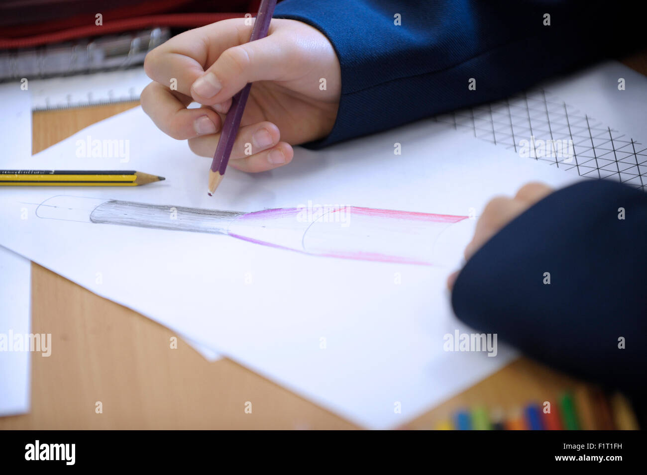 Child's hand drawing hi-res stock photography and images - Alamy