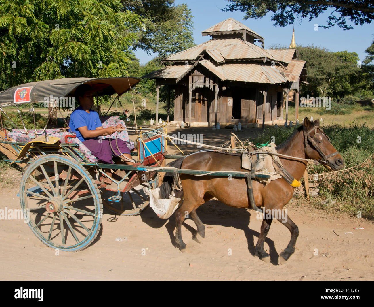 Myanmar horse cart hi-res stock photography and images - Alamy