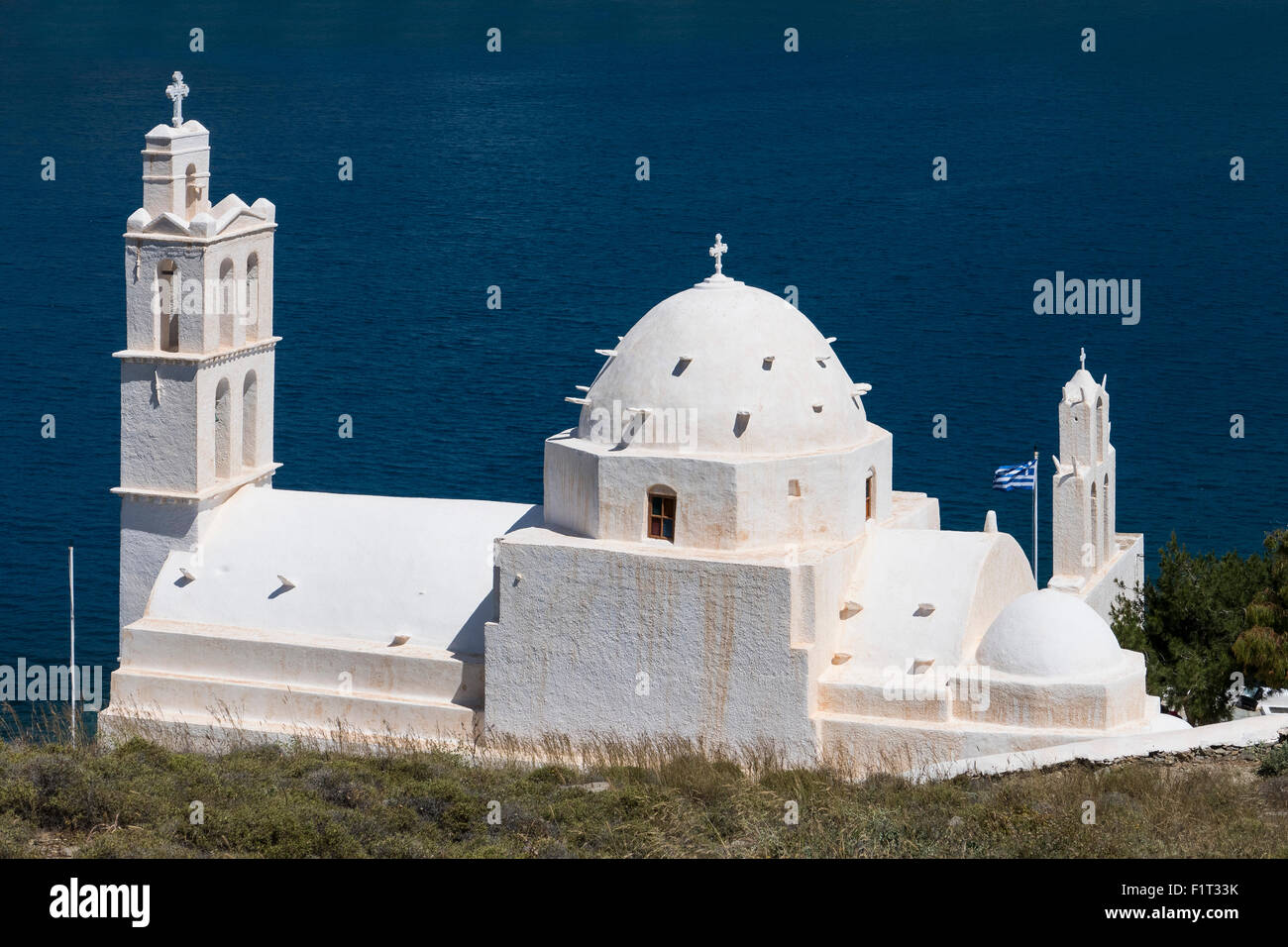 Agia Irini church, Gialos, Ios, Cyclades, Greek Islands, Greece, Europe ...