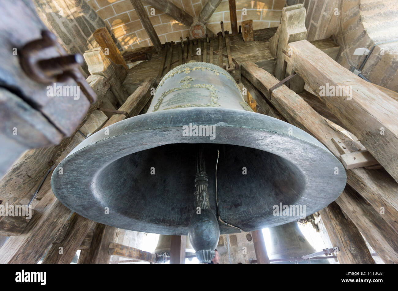 Old broken bell in a Christian church in Toledo, Spain Stock Photo - Alamy