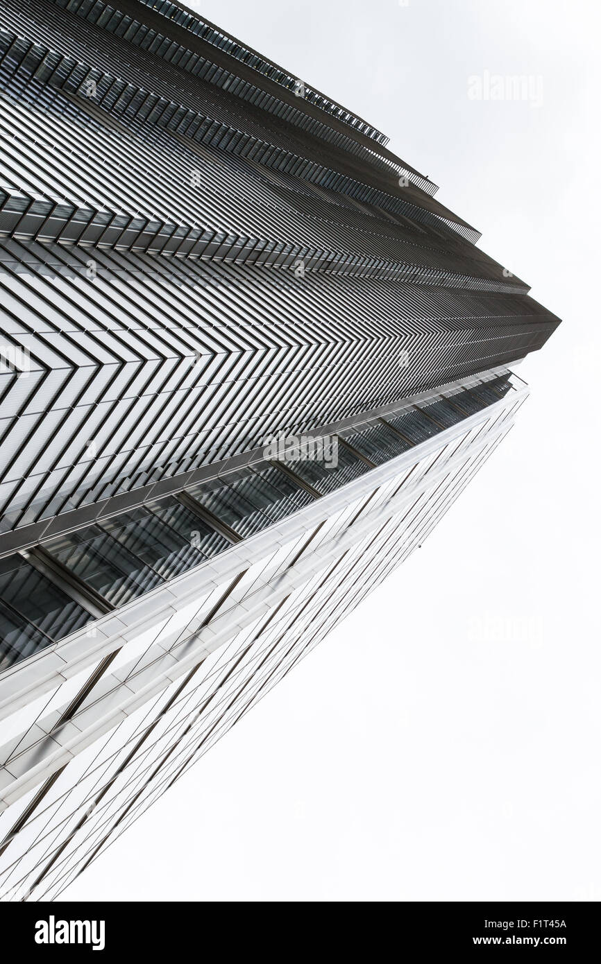 Modern abstract building design with repeating patterns and diagonals ...