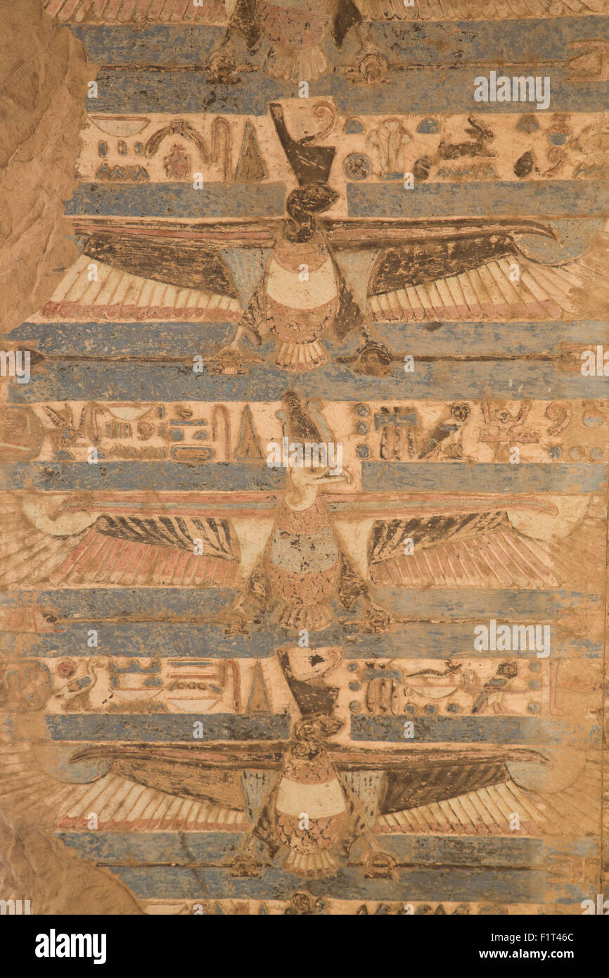 Egyptian temple ceiling hi-res stock photography and images - Alamy