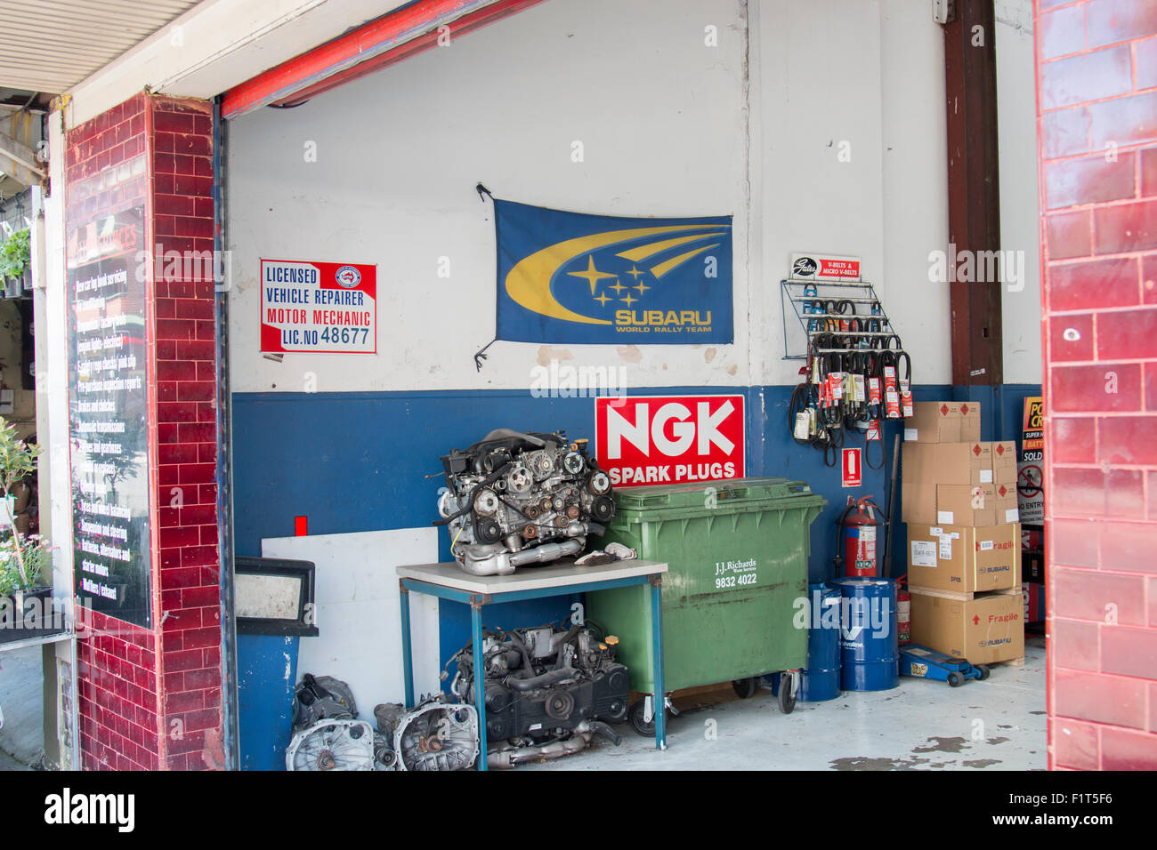 high street garage on King street, Newtown, suburb of Sydney Australia ...