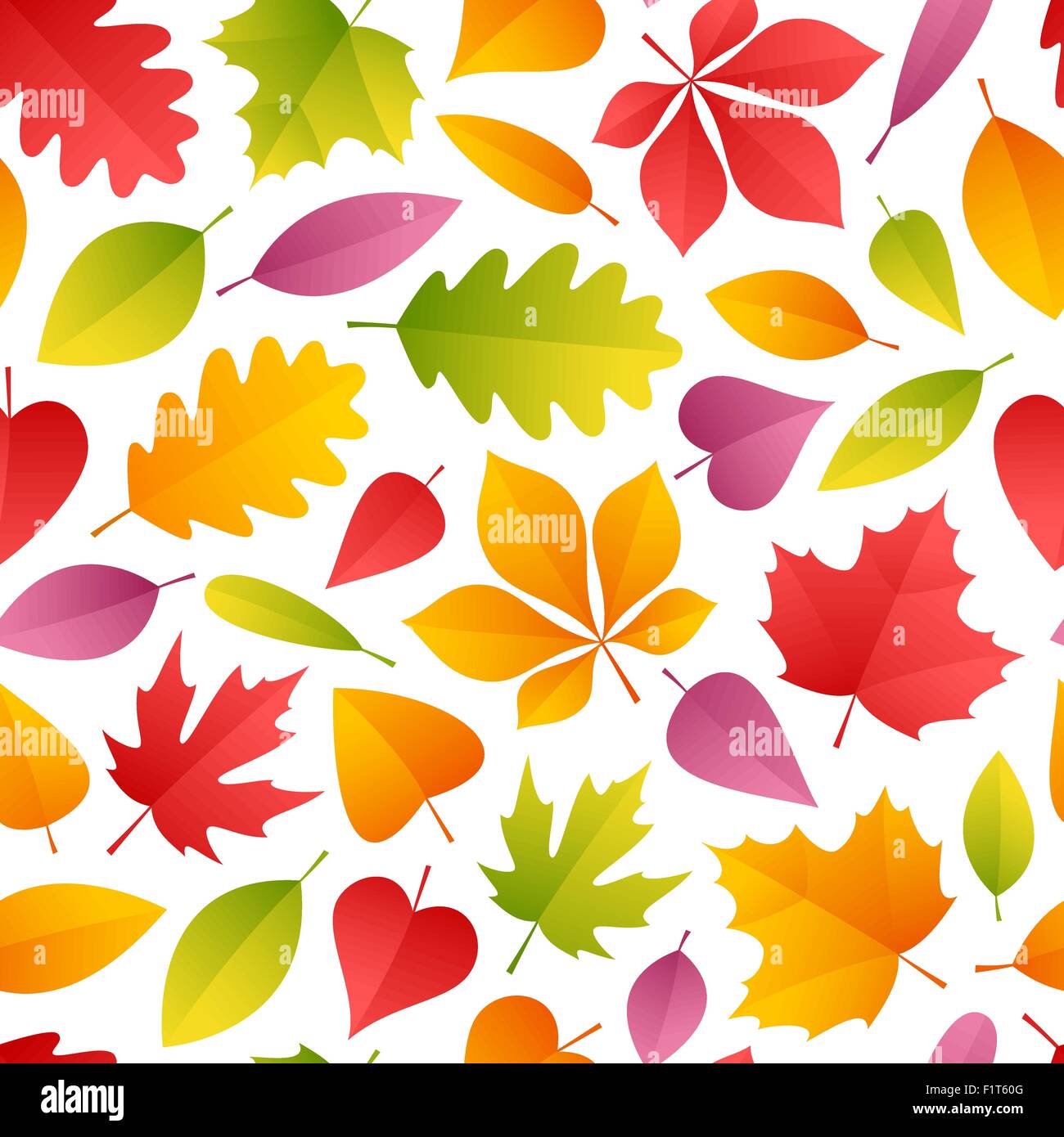 Autumn Leaves Seamless Pattern Stock Vector Image & Art - Alamy