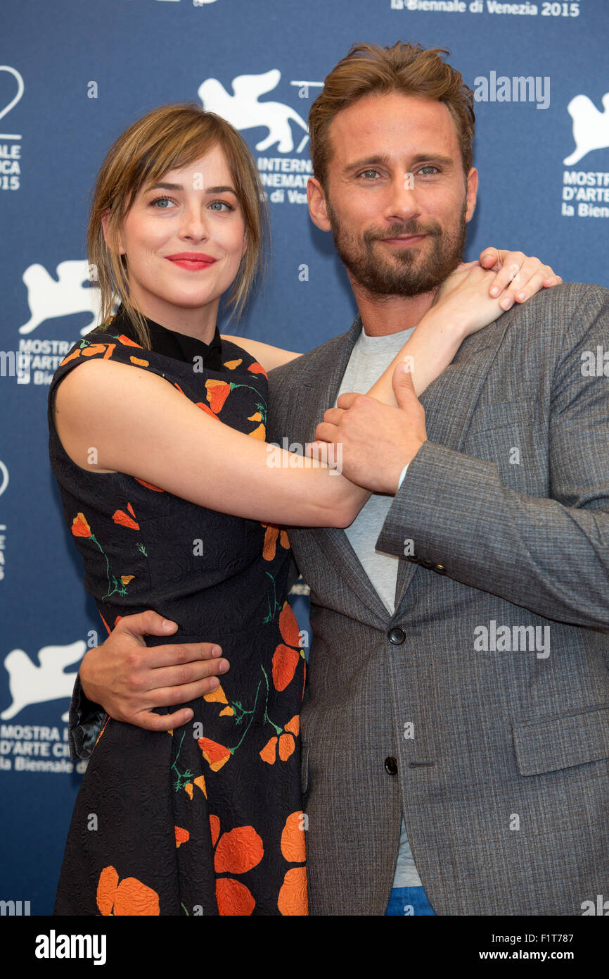Actors dakota johnson and matthias schoenaerts High Resolution Stock ...