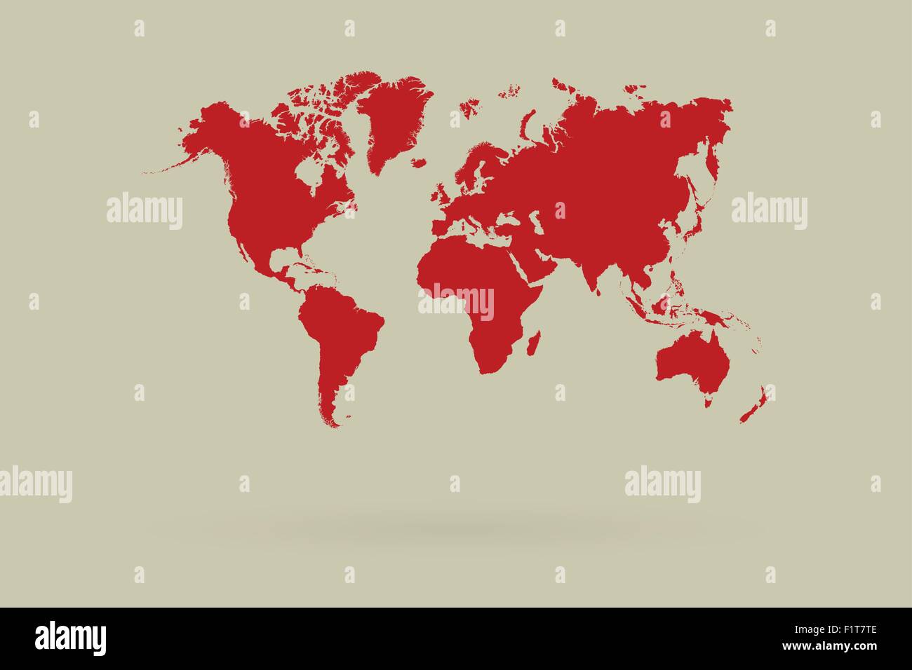 Retro map of world hi-res stock photography and images - Alamy