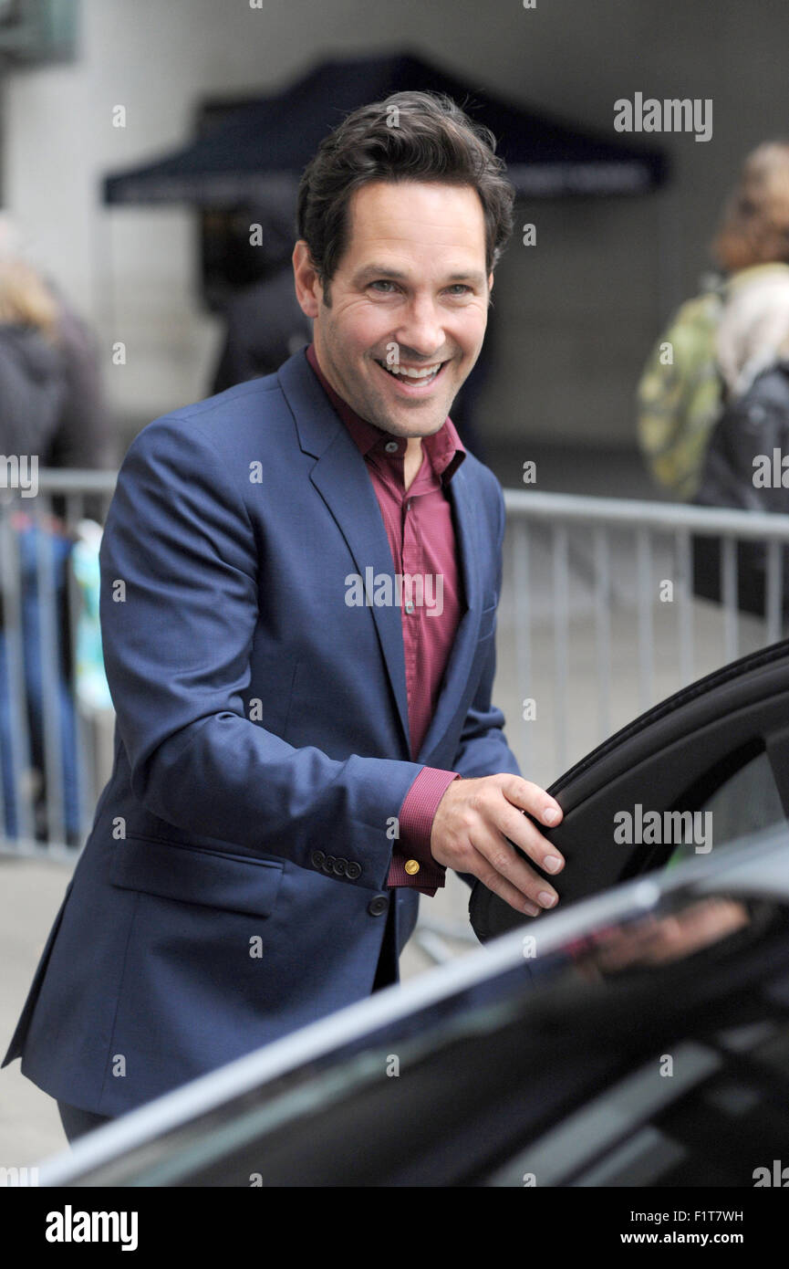Paul Rudd at the BBC Radio 1 studios Featuring: Paul Rudd Where: London ...