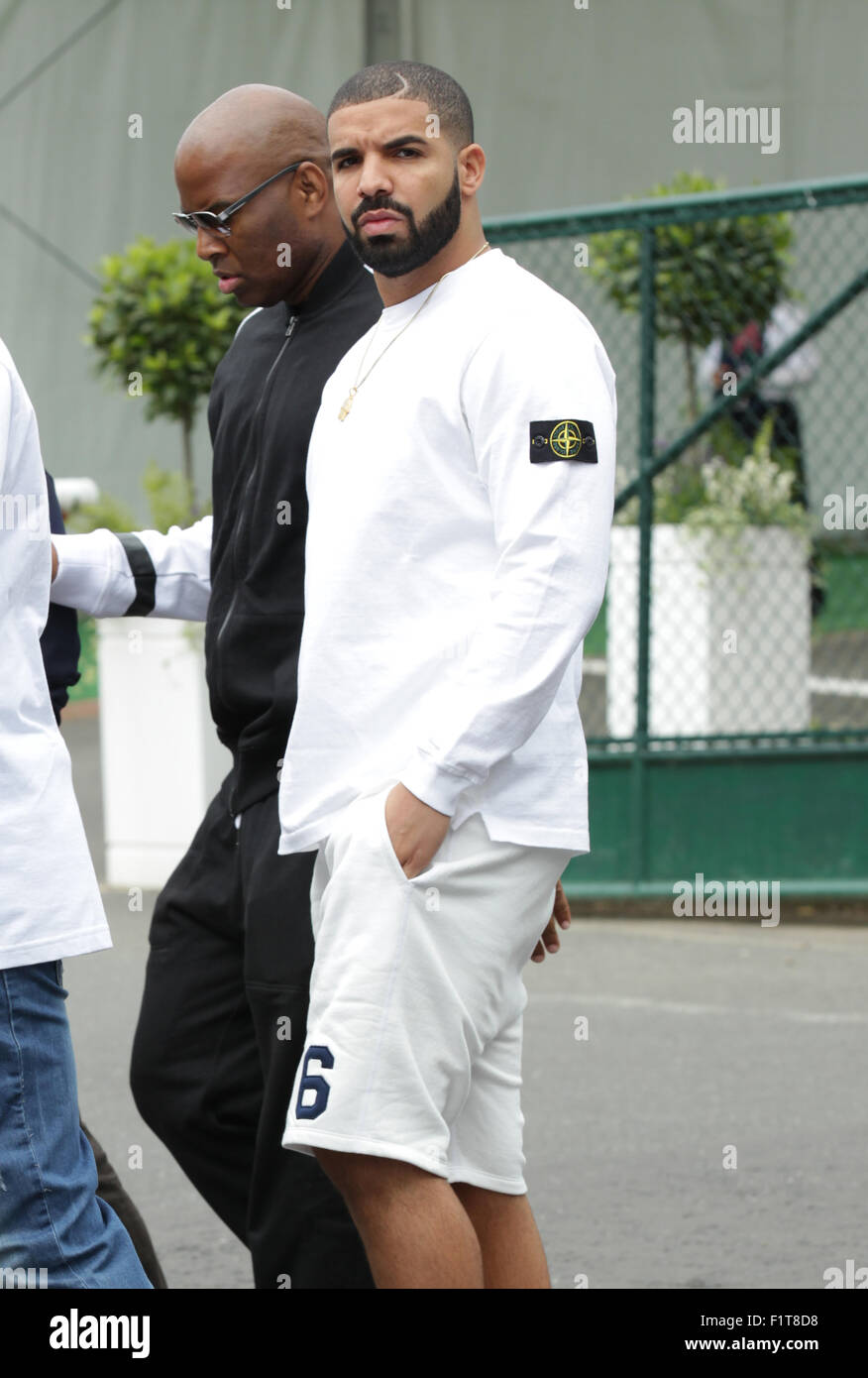 LONDON, UK, 6th July 2015: Drake seen at the Wimbledon Championships ...