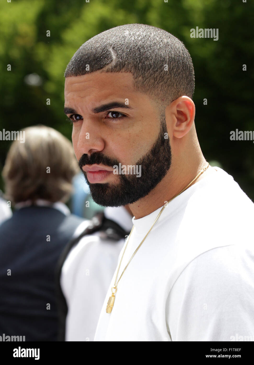LONDON, UK, 6th July 2015: Drake seen at the Wimbledon Championships ...