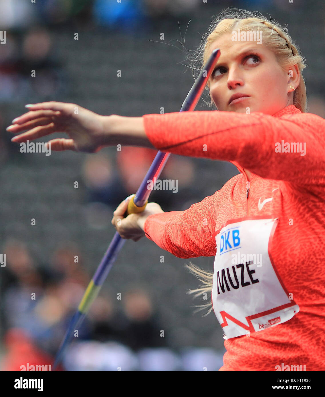 Berlin, Germany. 06th Sep, 2015. Javelin thrower Lina Muze of Latvia in ...
