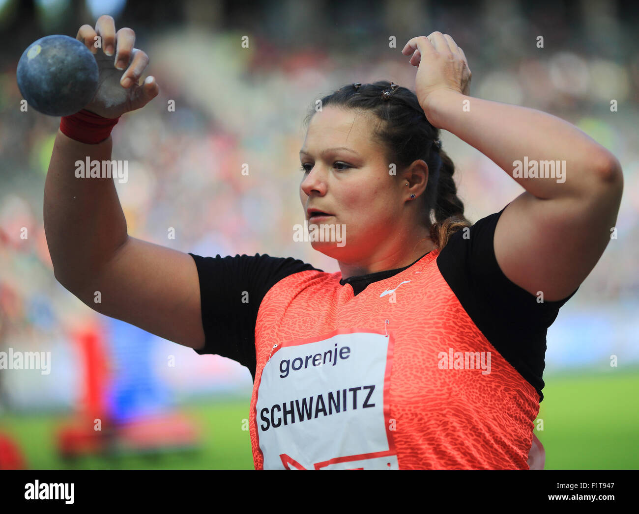 Berlin, Germany. 06th Sep, 2015. Shot putter Christina Schwanitz in ...