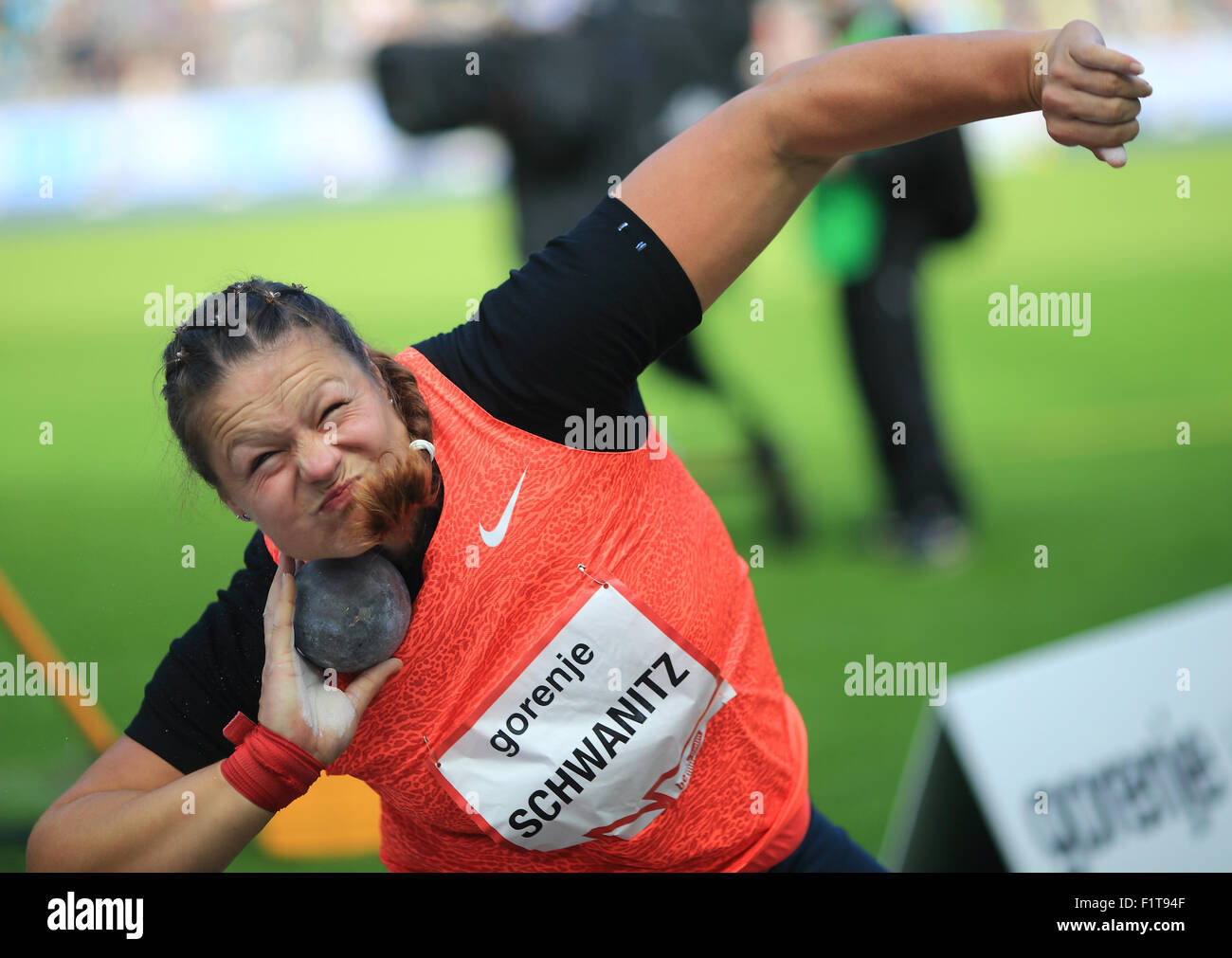 Berlin, Germany. 06th Sep, 2015. Shot putter Christina Schwanitz in ...