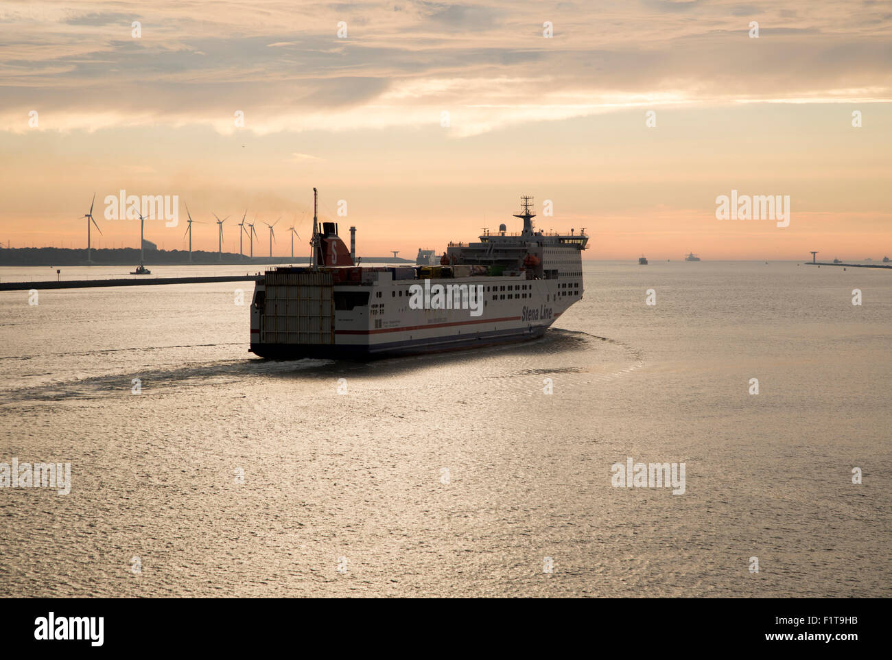 Stena Line freight ferry, Port of Rotterdam, Hook of Holland ...