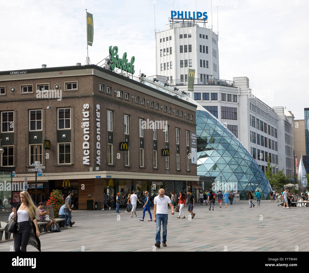 Philips building Eindhoven city centre, North Brabant province ...