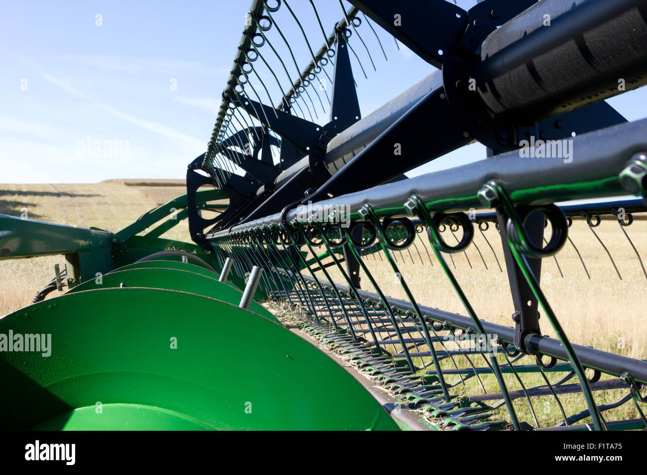 Close up of Combine Harvester Tines Stock Photo - Alamy