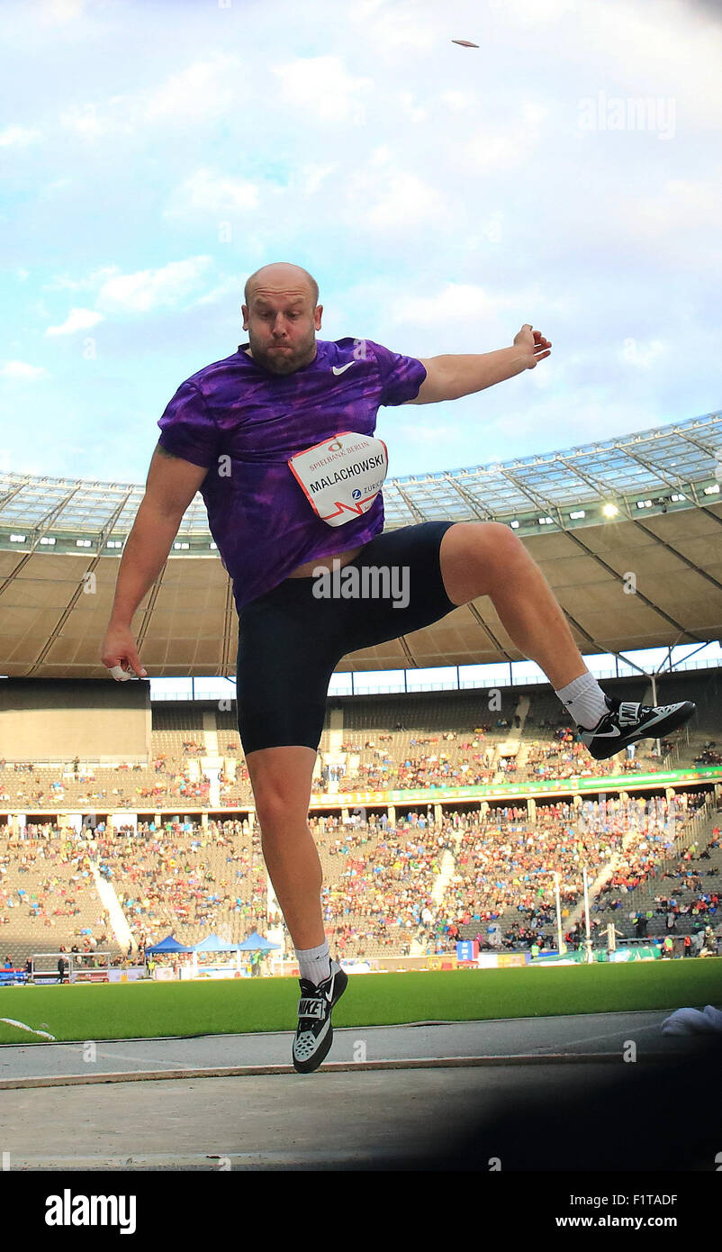 Berlin, Germany. 06th Sep, 2015. Discus thrower Piotr Malachowski of ...