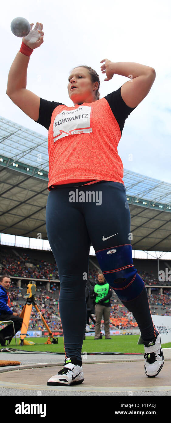 Berlin, Germany. 06th Sep, 2015. Shot putter Christina Schwanitz in ...