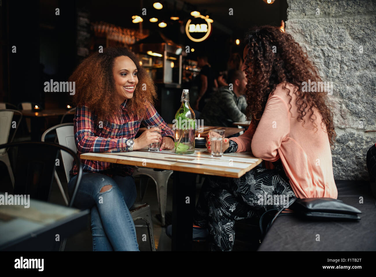 Two friends talk coffee hi-res stock photography and images - Alamy
