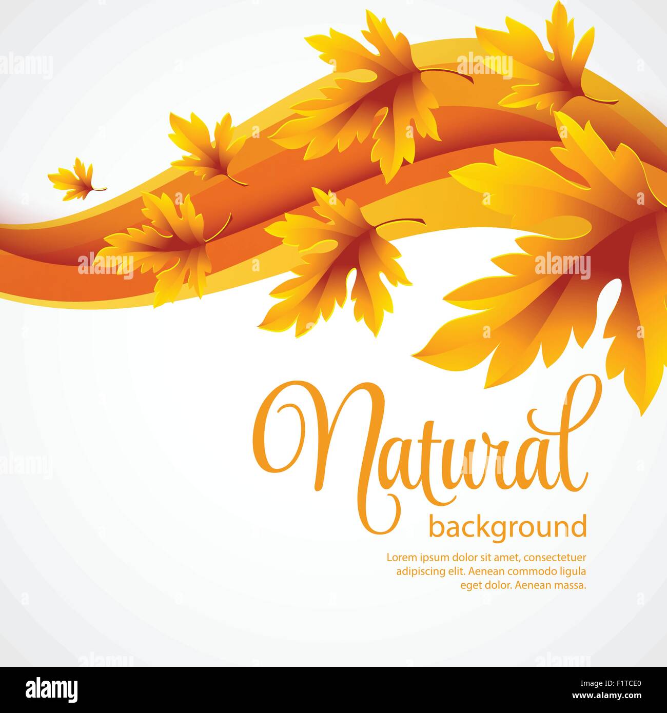 Autumn maple leaves on wave background Stock Vector Image & Art - Alamy