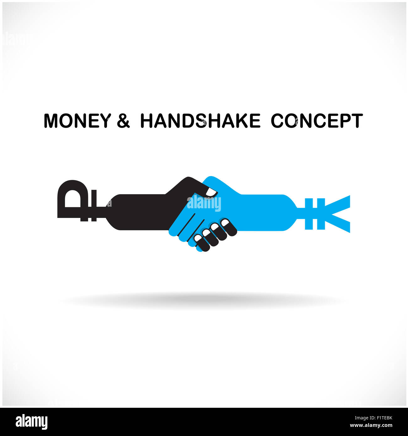 Business partners shaking hands as a symbol of unity, handshake ...