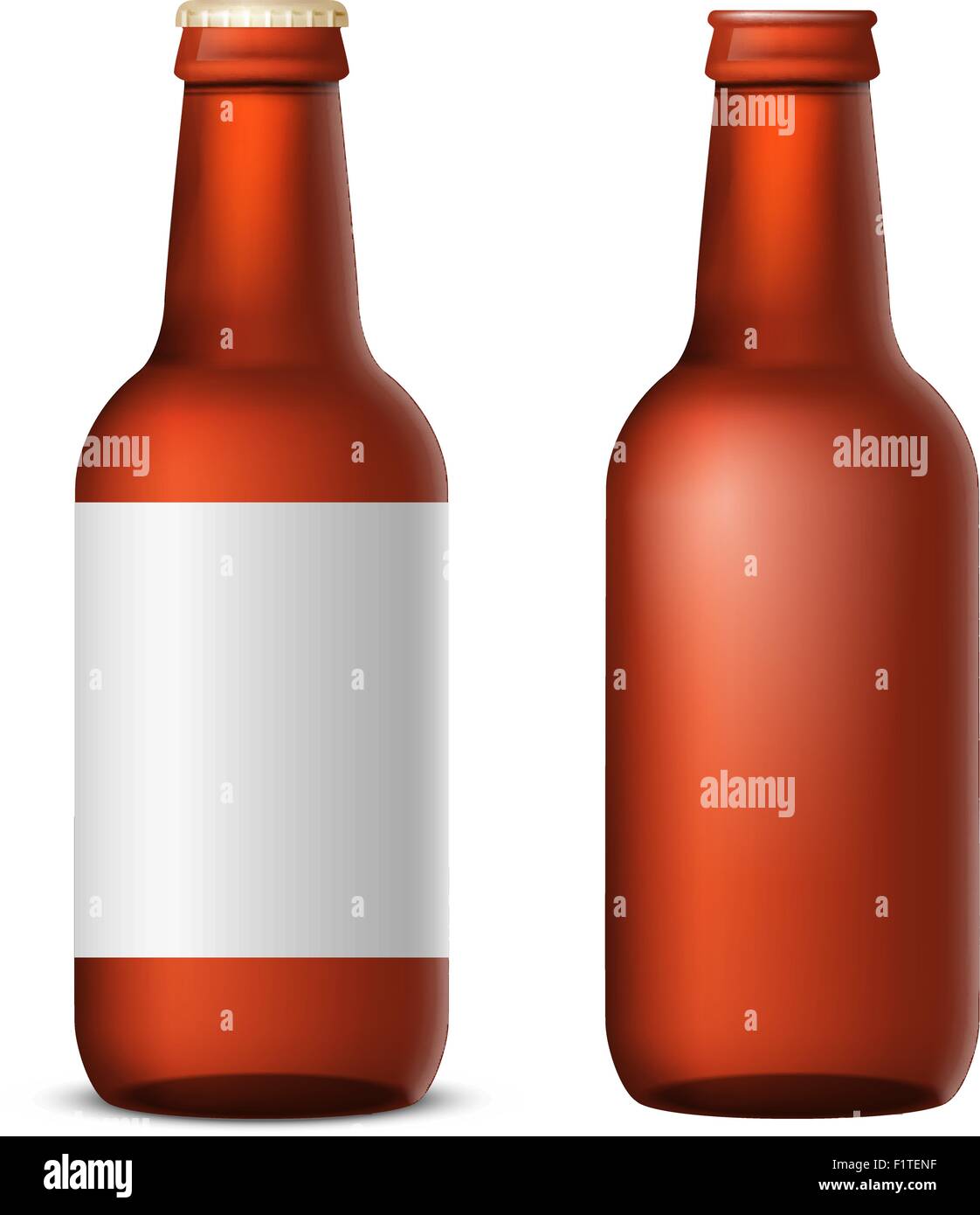 Beer glass bottle Stock Vector Images - Alamy
