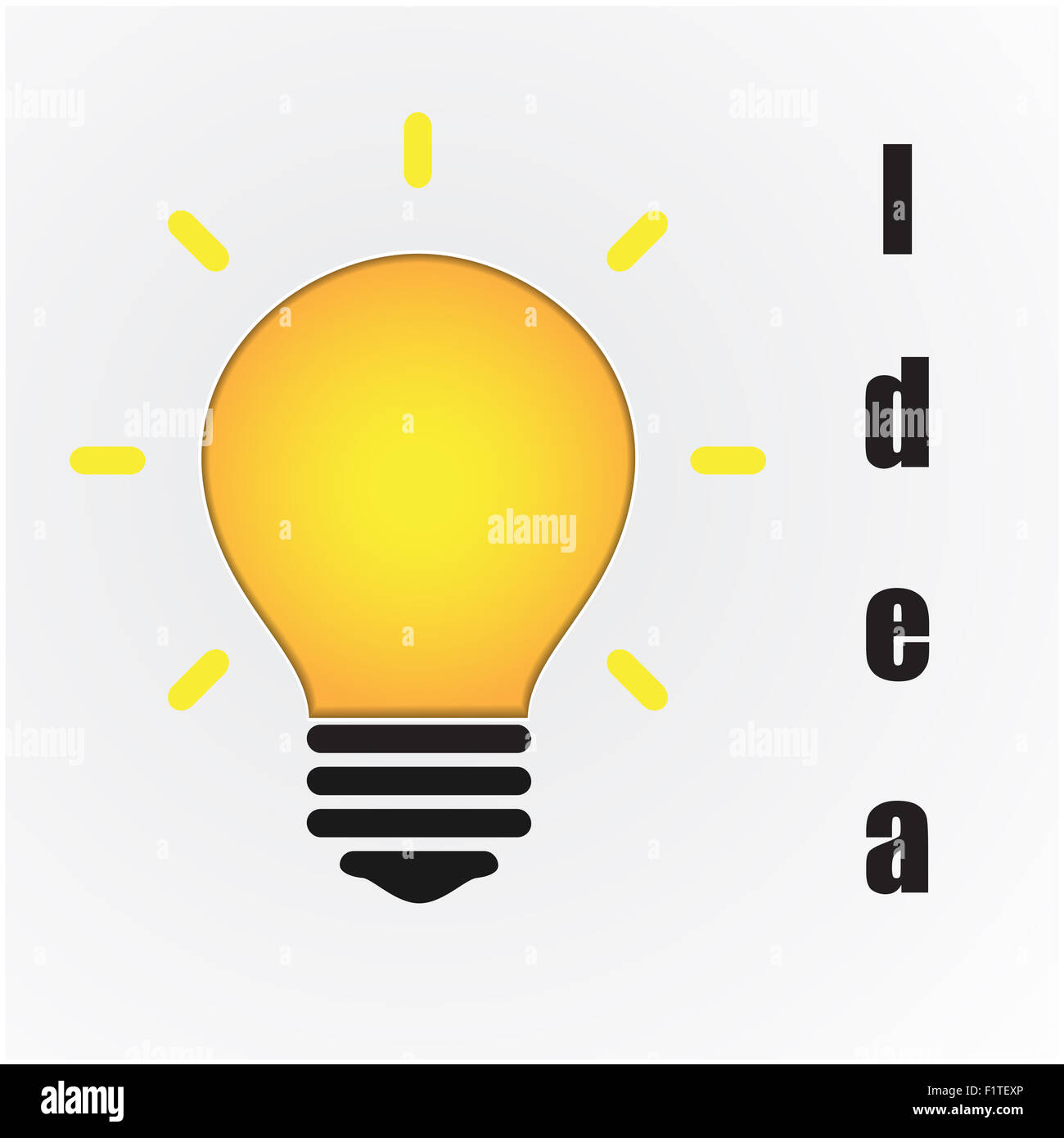 Creative light bulb Idea concept background ,design for poster flyer ...