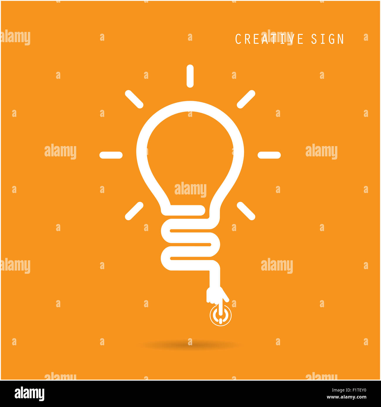 Creative light bulb concept, design for poster flyer cover brochure ...