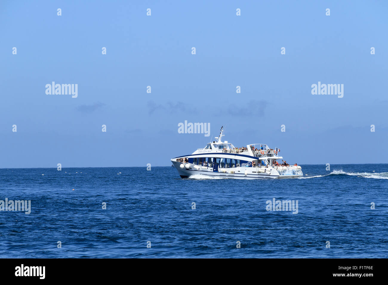 excursion boat tourism boat sea Stock Photo - Alamy