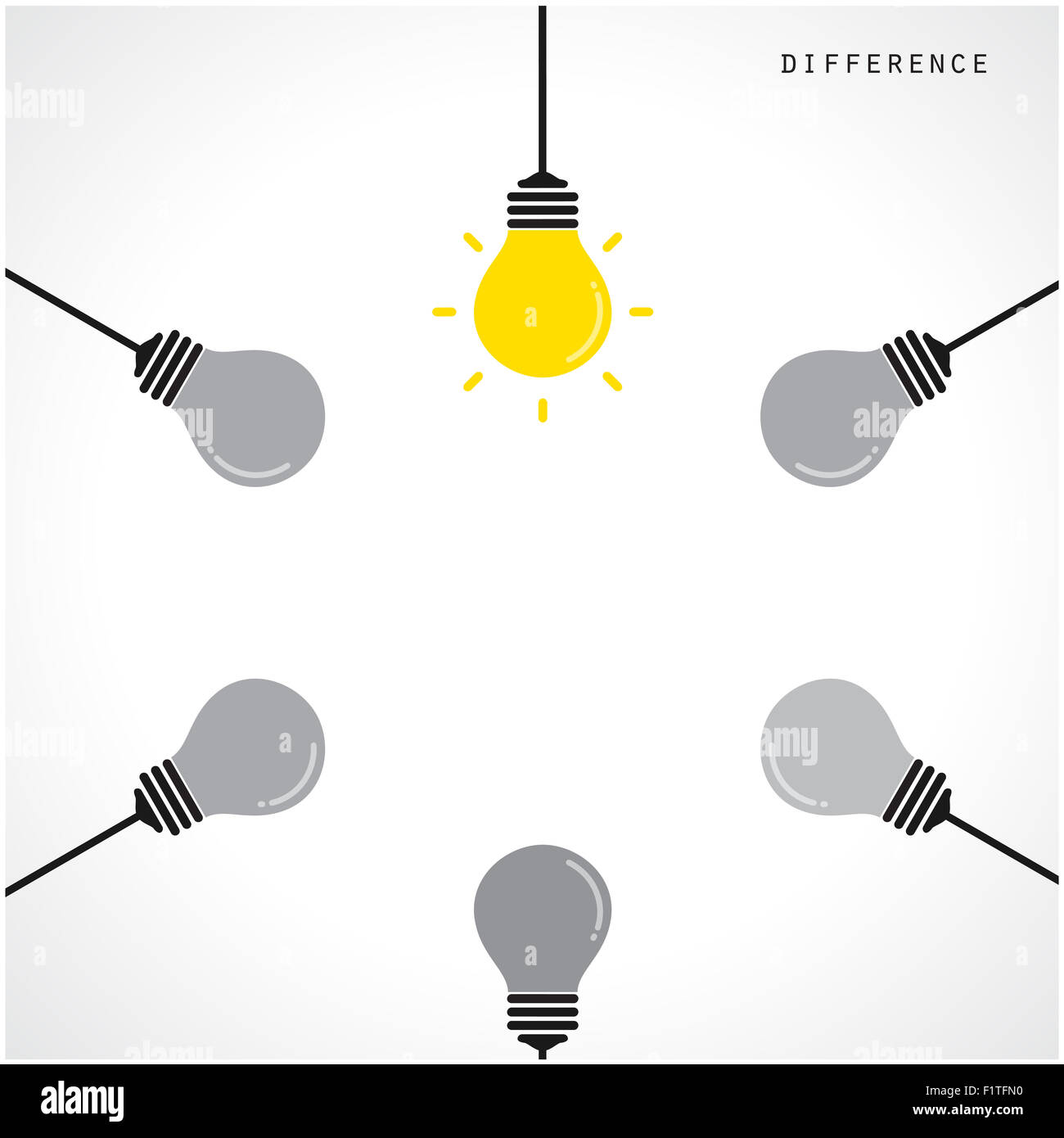 Creative light bulb Idea concept banner background. Different banner ...