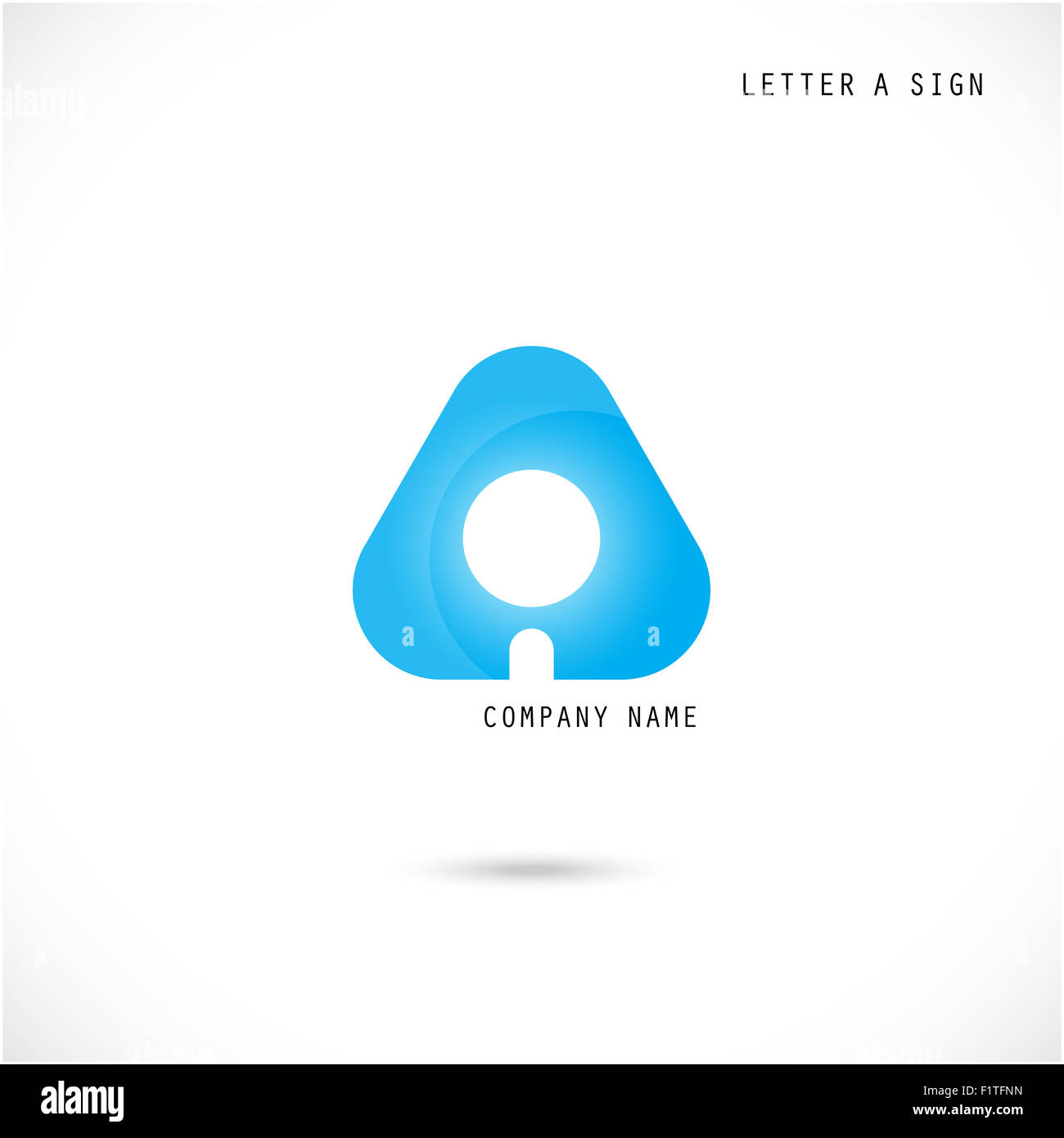 Creative letter A icon abstract logo design template. Corporate ...