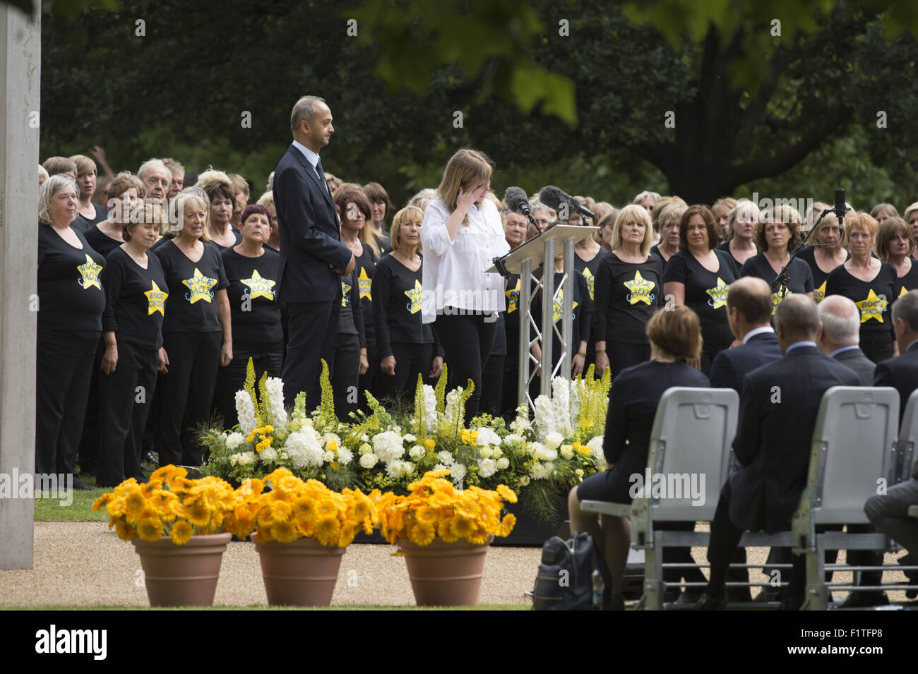 Families attend a service in memory of the 7/7 bombings in 2005 at the ...