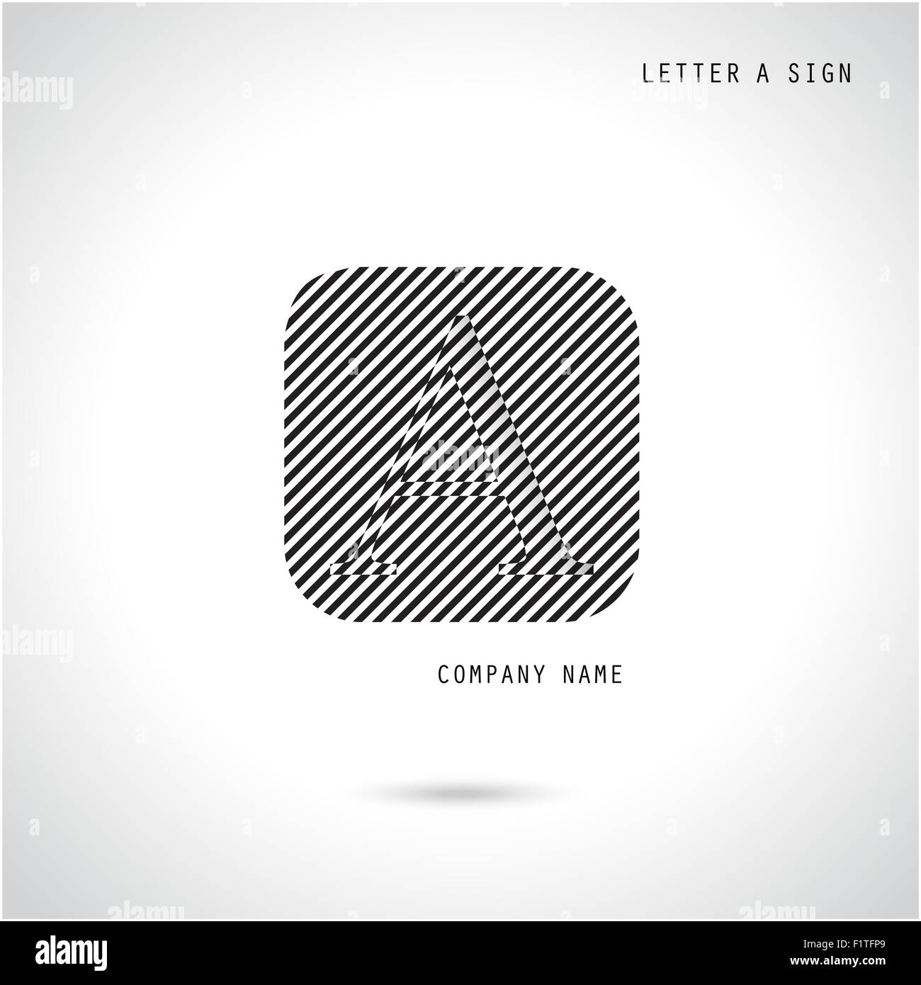 Creative letter A icon abstract logo design template. Corporate ...