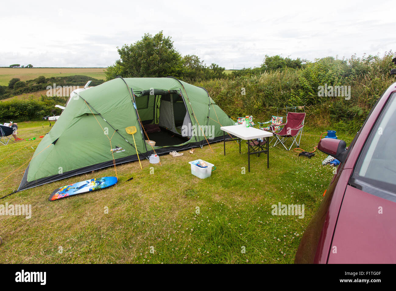 Karrageen campsite hope cove hi-res stock photography and images - Alamy