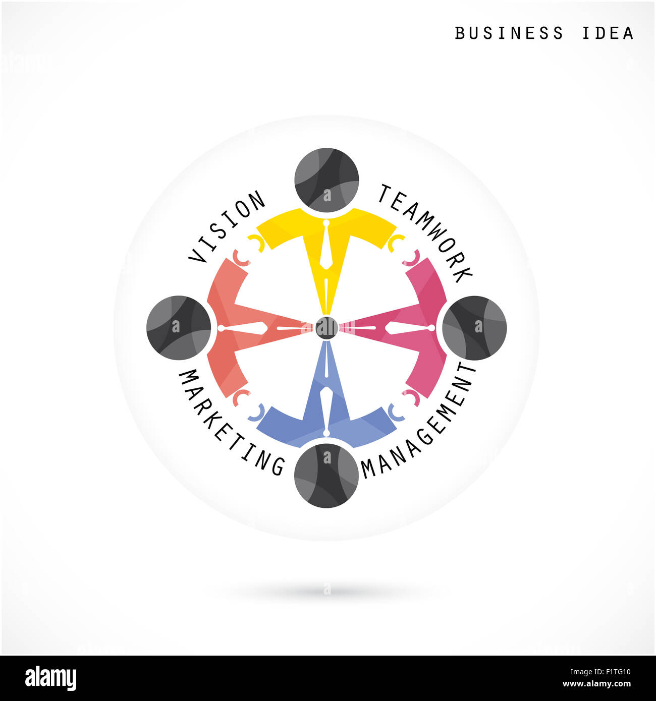 Team Partners Friends sign design template. Together union symbol of ...