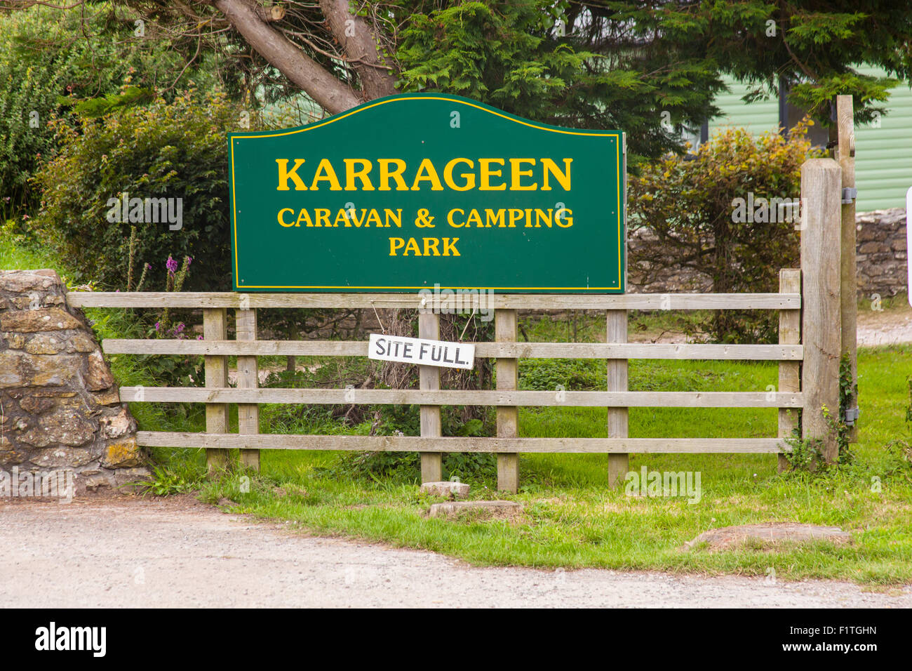 Karrageen camping and caravan site, Hope Cove, Devon, England, United ...