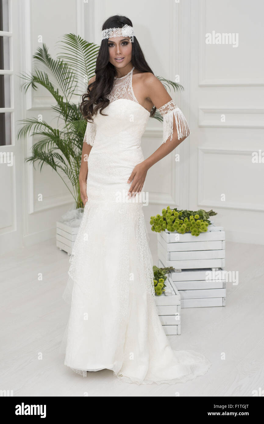 The model Patricia Rodríguez, runner-up in Miss Universe 2013, presents ...