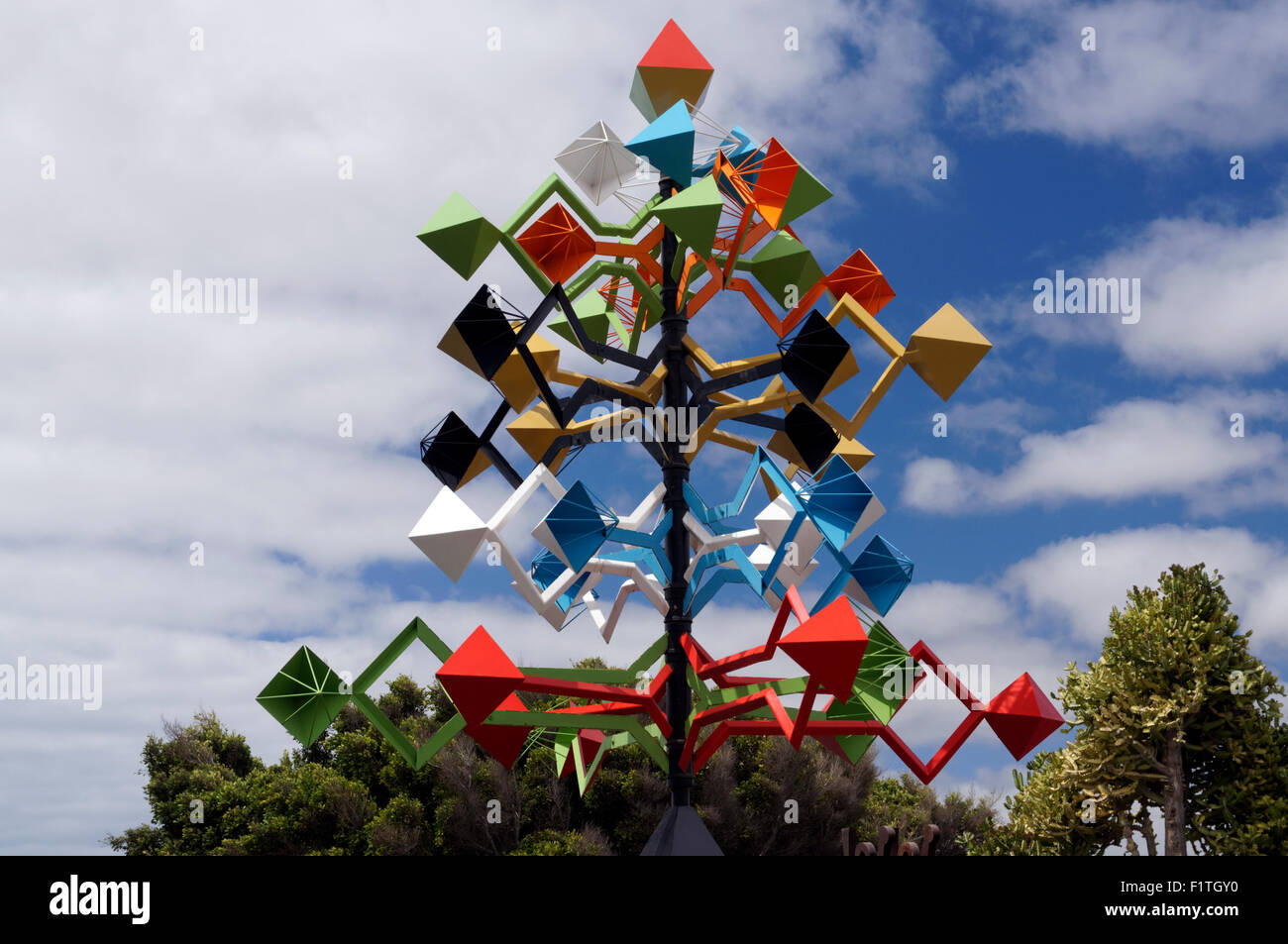 'Pyramid energy' sculpture by Canarian artist Cesar Manrique, Fundacion ...