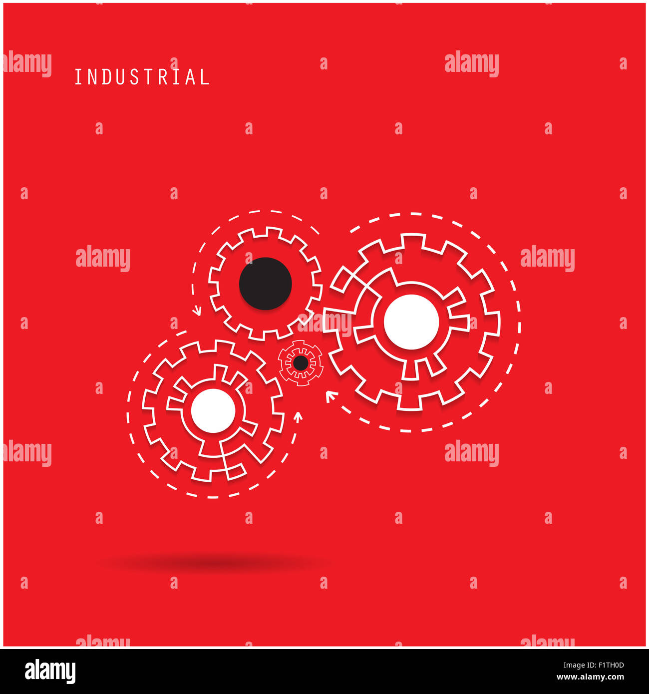 Creative gear abstract design banner template. Corporate business ...