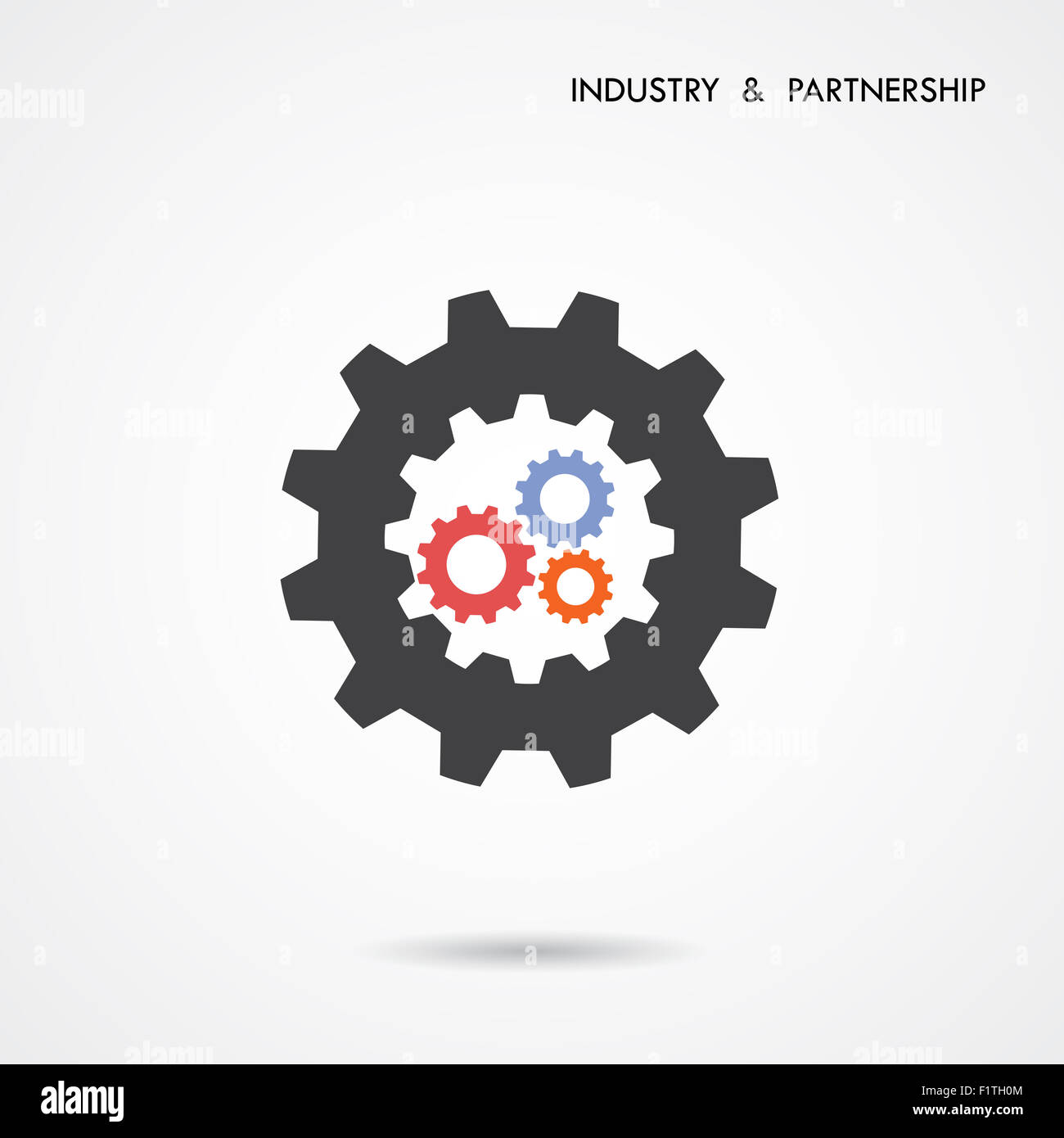 Creative gear abstract design banner template. Corporate business ...