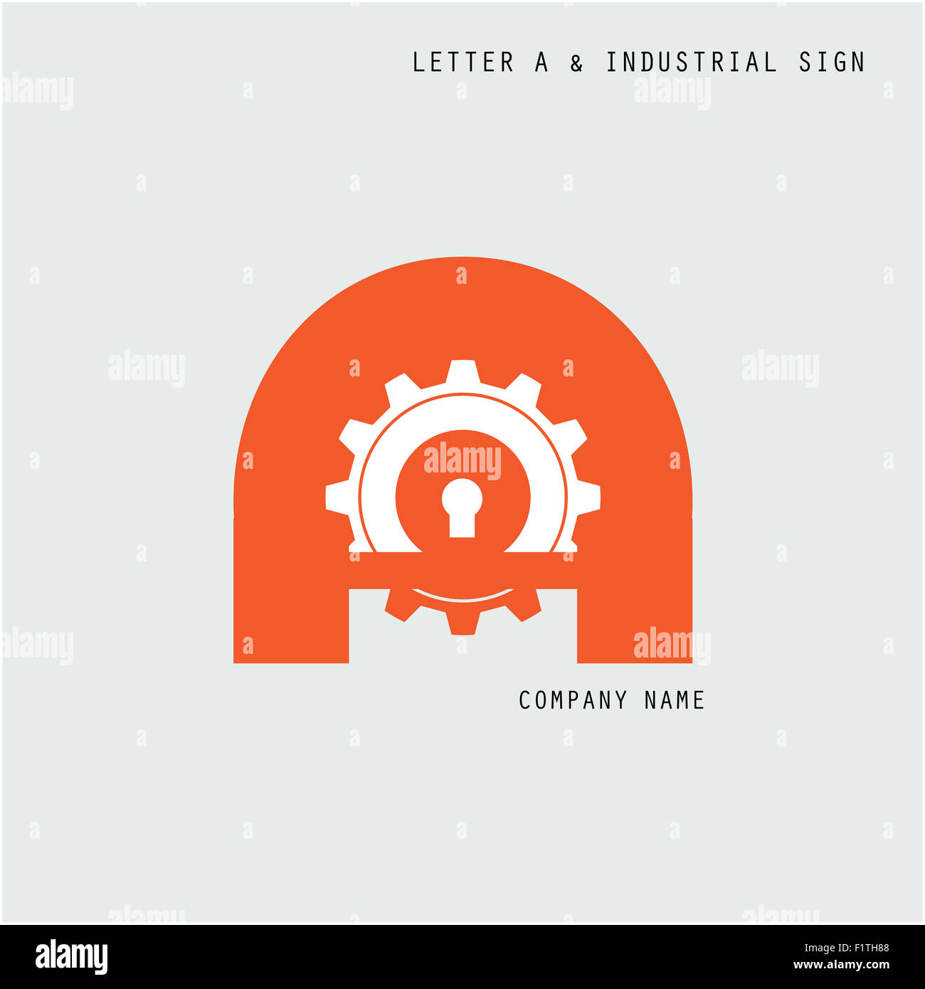 Creative letter A icon abstract logo design template with industry and ...