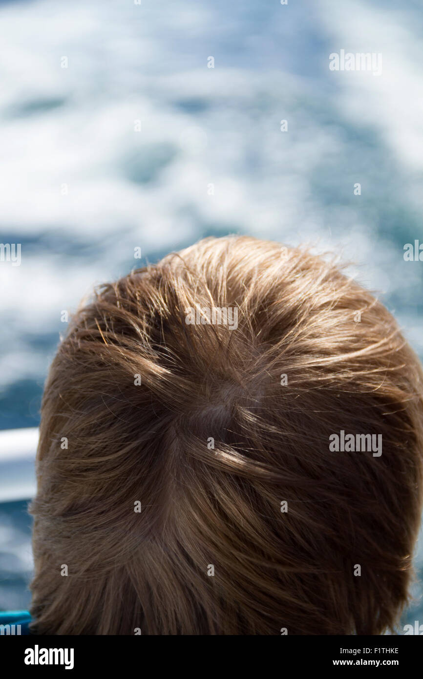 Boy rear view hi-res stock photography and images - Alamy