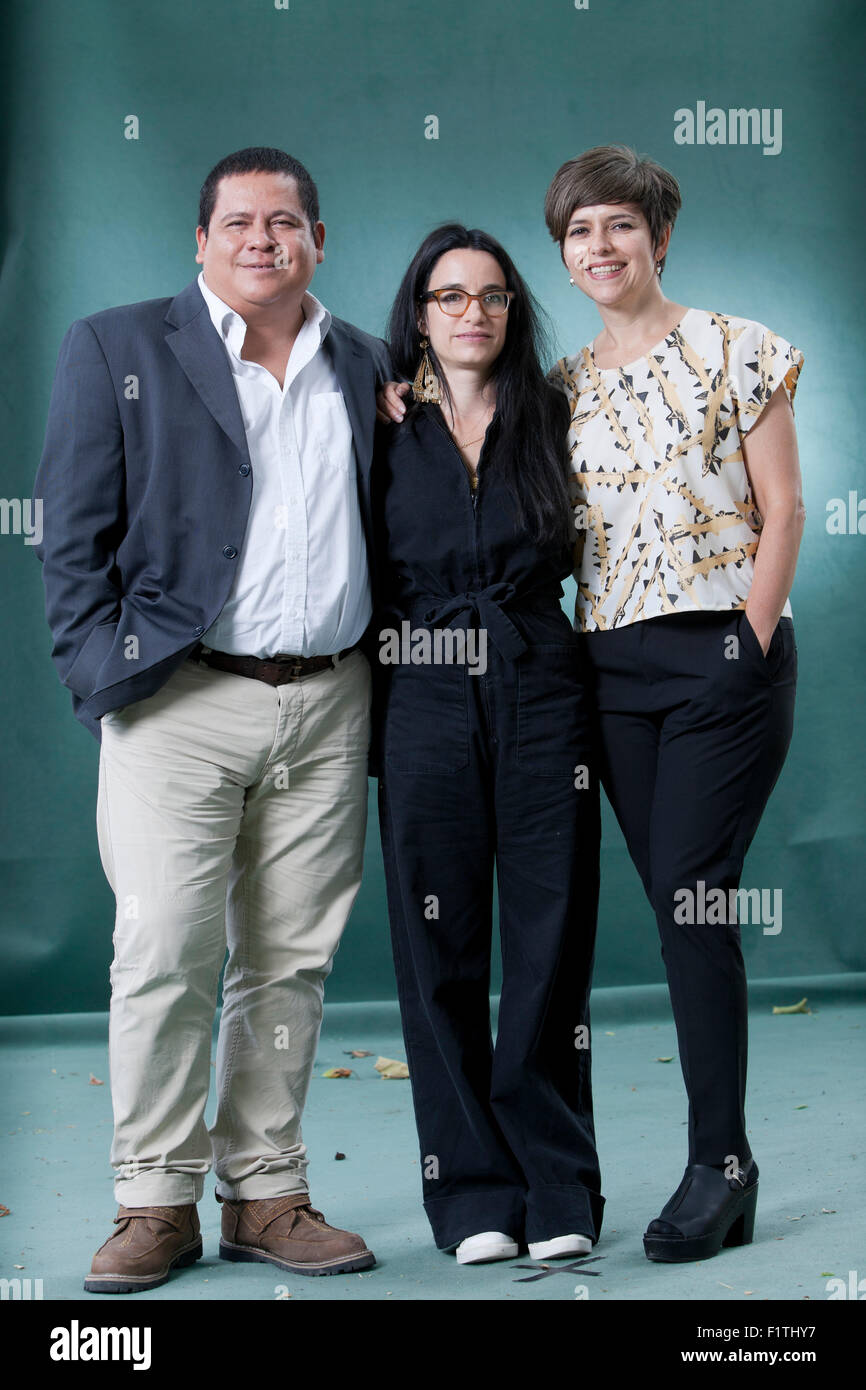 Julian Herbert (left), the Mexican writer-poet, Gabriela Jauregui ...